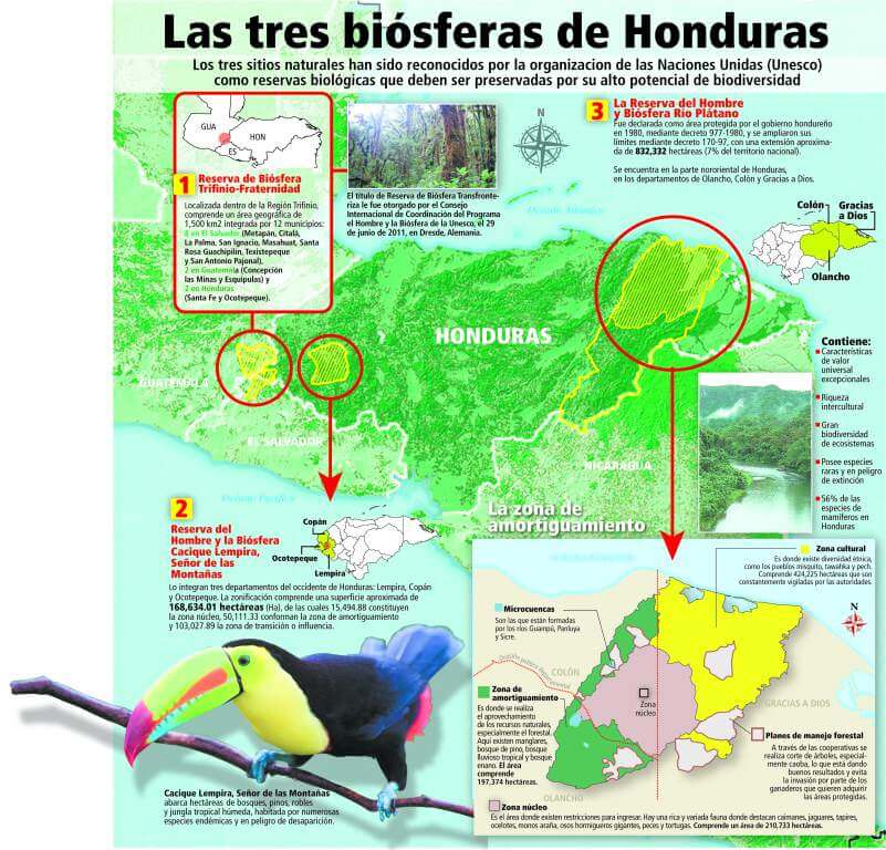 Unesco nombra nueva biosfera mundial en Honduras