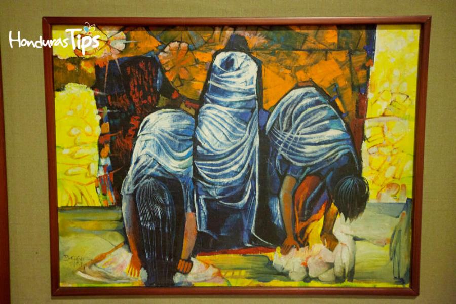 Exhiben 30 pinturas del artista hondureño Benigno Gómez en el MIN