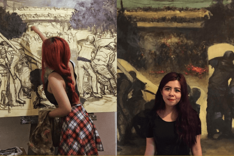 Mary Morales, joven autodidacta que retrata Honduras con pinturas enérgicas
