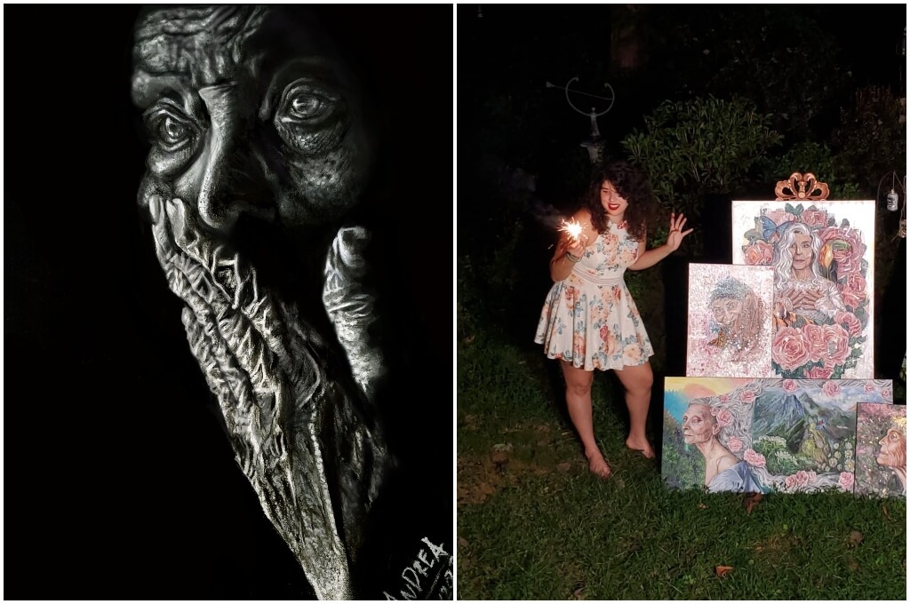 La artista hondureña Andrea Castañeda triunfa en México con sus pinturas