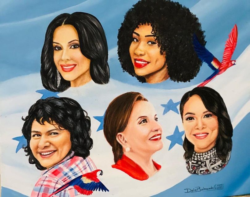 Dalia Balmaceda, crea pintura para homenajear mujeres hondureñas