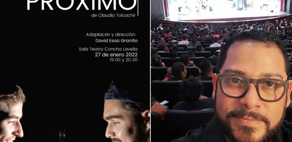 Hondureño David Granillo dirije la obra de teatro "Próximo" en España