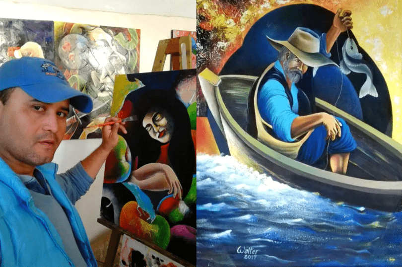Hondureño Walter López, se ha destacado por su pasión y amor al arte